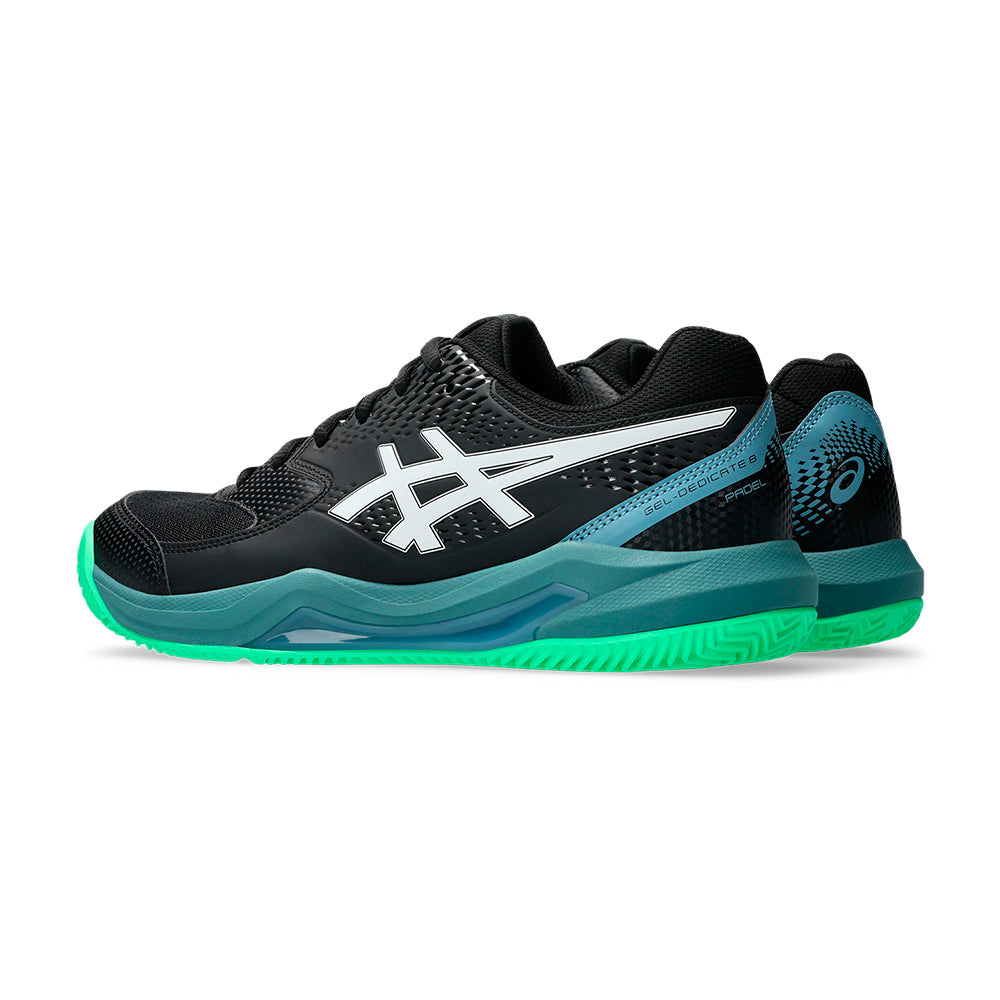 ASICS GEL DEDICATE 8 Padel Black/Green SS26 (Zapatillas) – Padel Market